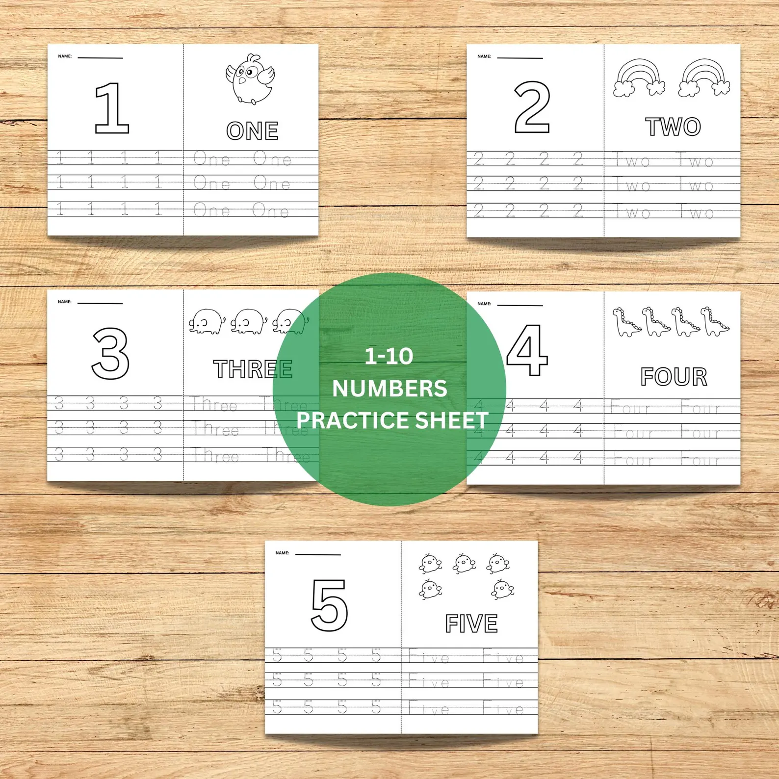 0-10 Printable Numbers Tracing Worksheets with coloring pages download ...