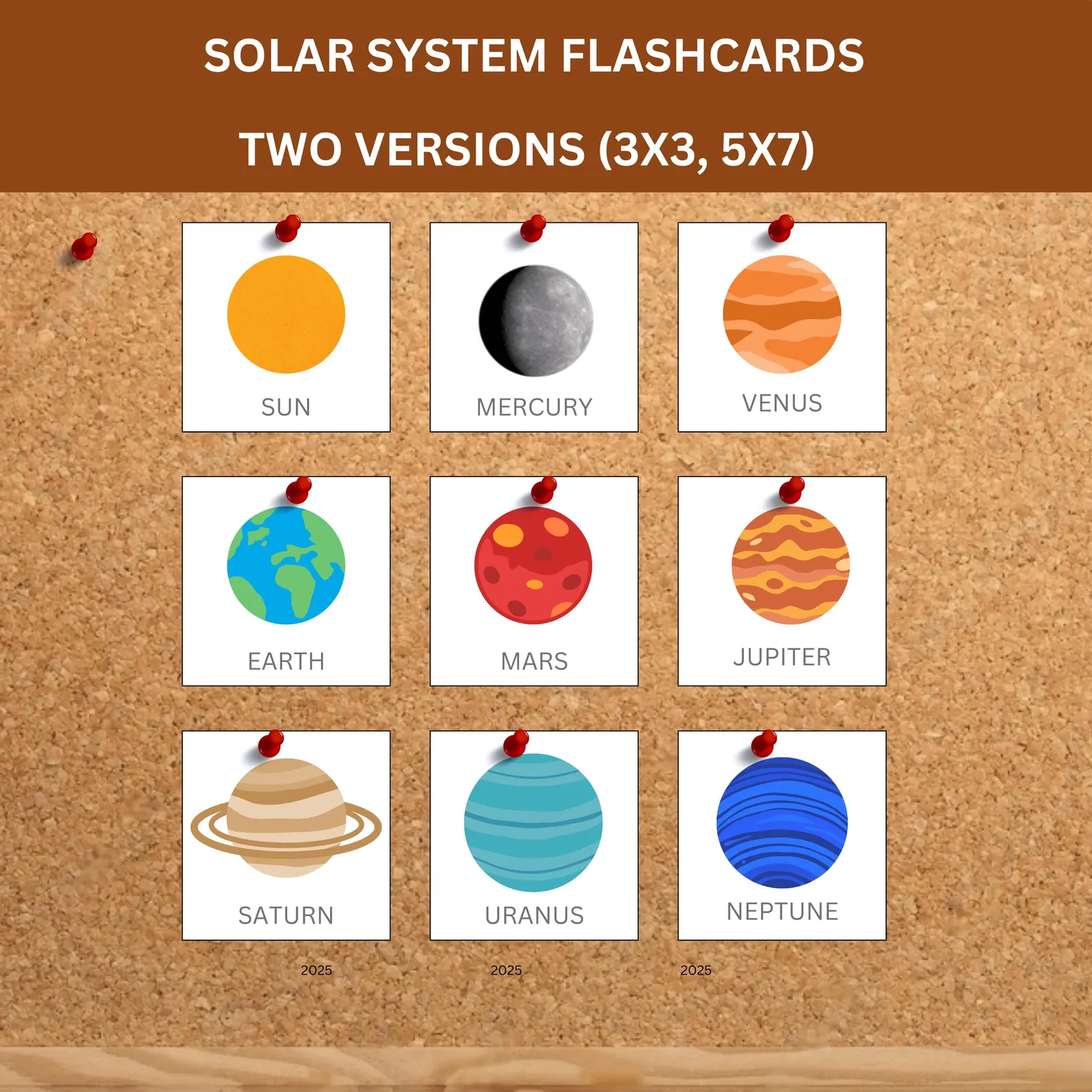 Planets Solar System Flashcards