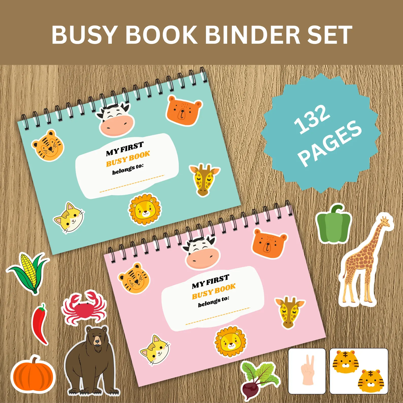 Toddler Busy Book - Preschool Learning Binder