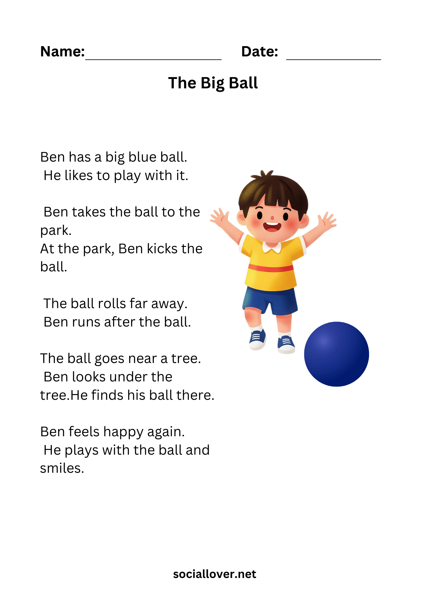 The Big Ball : Level D Story